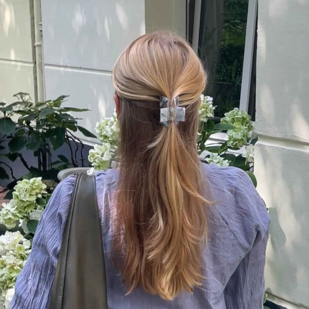 Haarklammern Groß und Bunt aus nachhaltigem Baumwollacetat Perlmutt ...